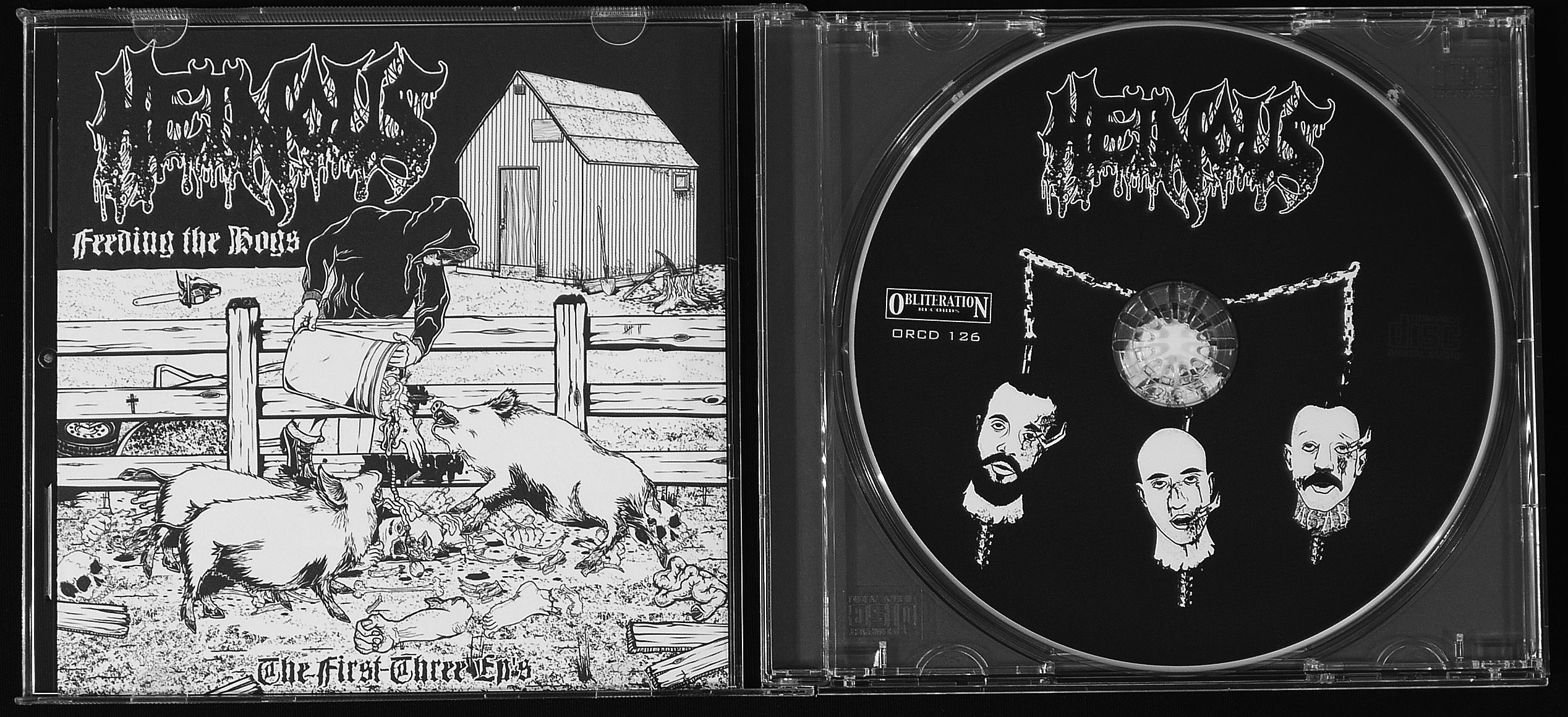 HEINOUS - Feeding The Hogs - The First Three EP's CD – grindfather.prod