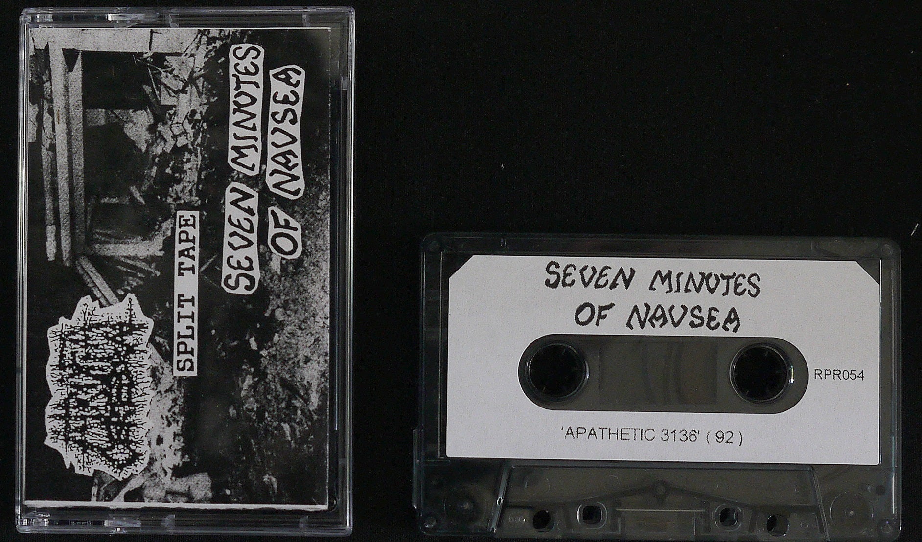 SEVEN MINUTES OF NAUSEA / ATROFIA CEREBRAL - Split Tape – grindfather.prod