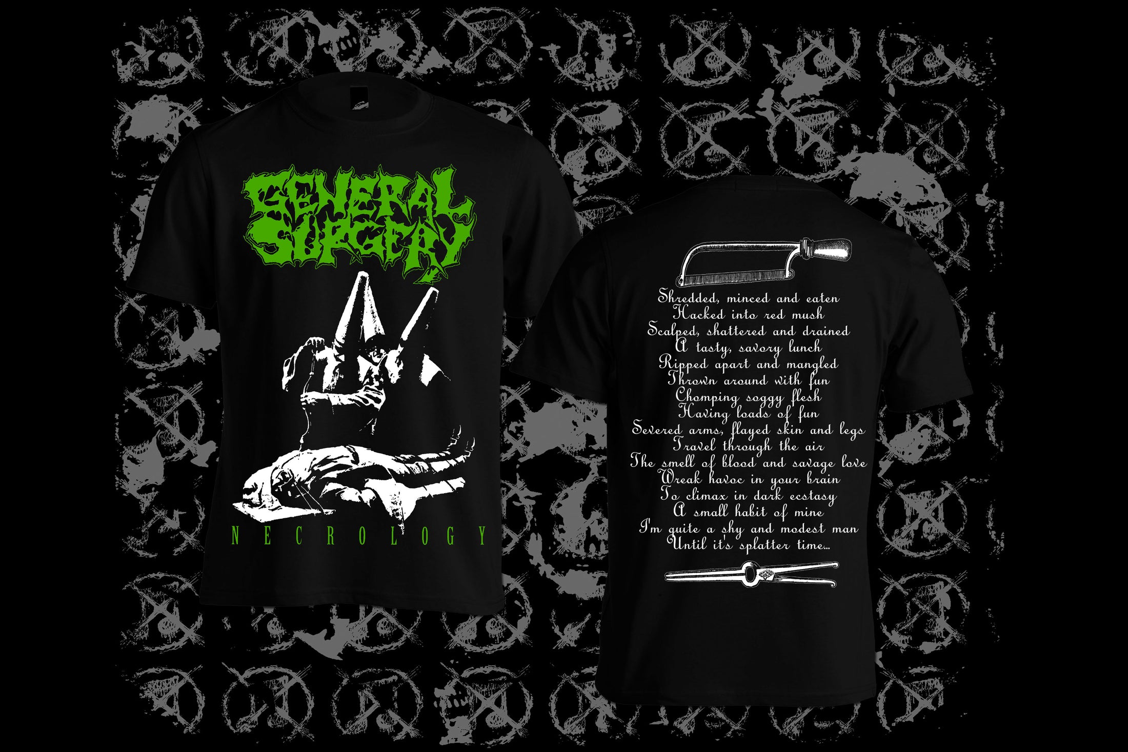 GENERAL SURGERY - Necrology T-shirt – grindfather.prod