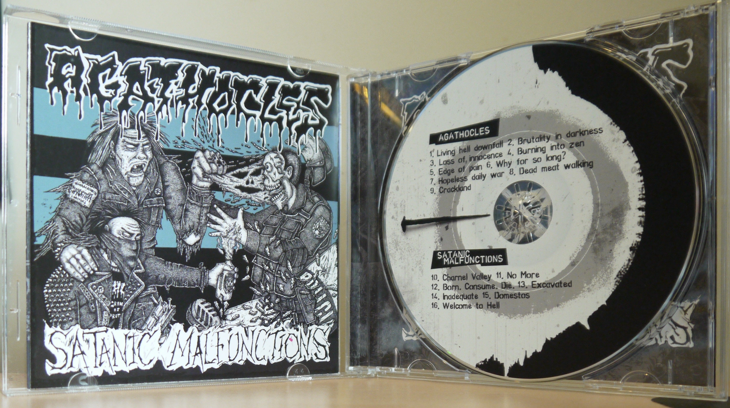 AGATHOCLES / SATANIC MALFUNCTION - Split CD – grindfather.prod